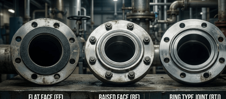 Flange Face Types: RF vs FF vs RTJ Guide – Steel & Pipe Supply