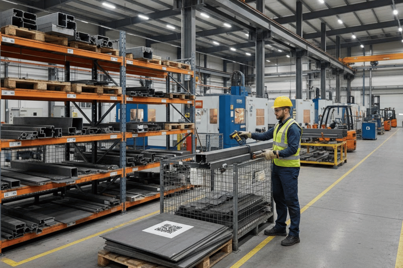 Cut Steel Parts Tracking with RFID & Barcodes – Steel & Pipe Supply